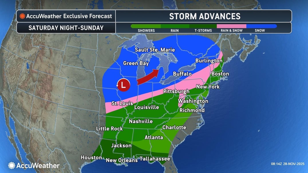 Weekend Winter Storm To Blanket Chicago, St. Louis, Detroit In Inches ...